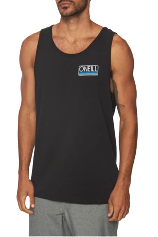 O'NEILL Mens Headquarters Graphic Tank, Black, M