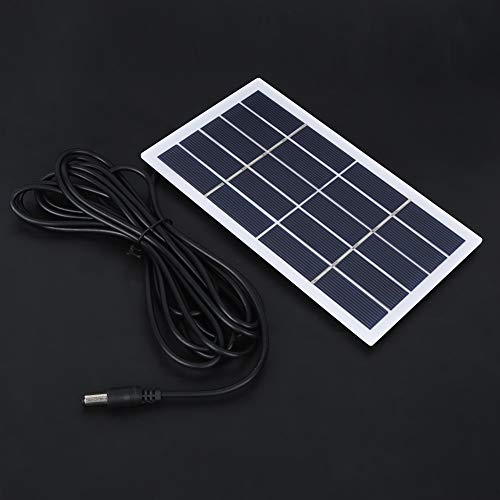 Vbest life Polysilicon Solar Power,2W 5V Solar Panel Battery Panel with DC Interface Charging for 3.7V Battery Outdoor Garden Lamp