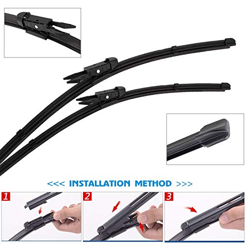 LYSHUI Car Windshield Wiper Blade Rubber,for Ford Kuga MK1 MK2 2008 2009 2010 2011 2012 2013 2014 2015 2016 2017 2018
