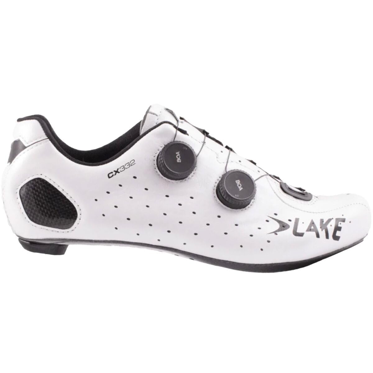 Lake Cx332 Cycling Shoe - Men's Black/Silver, 46.5