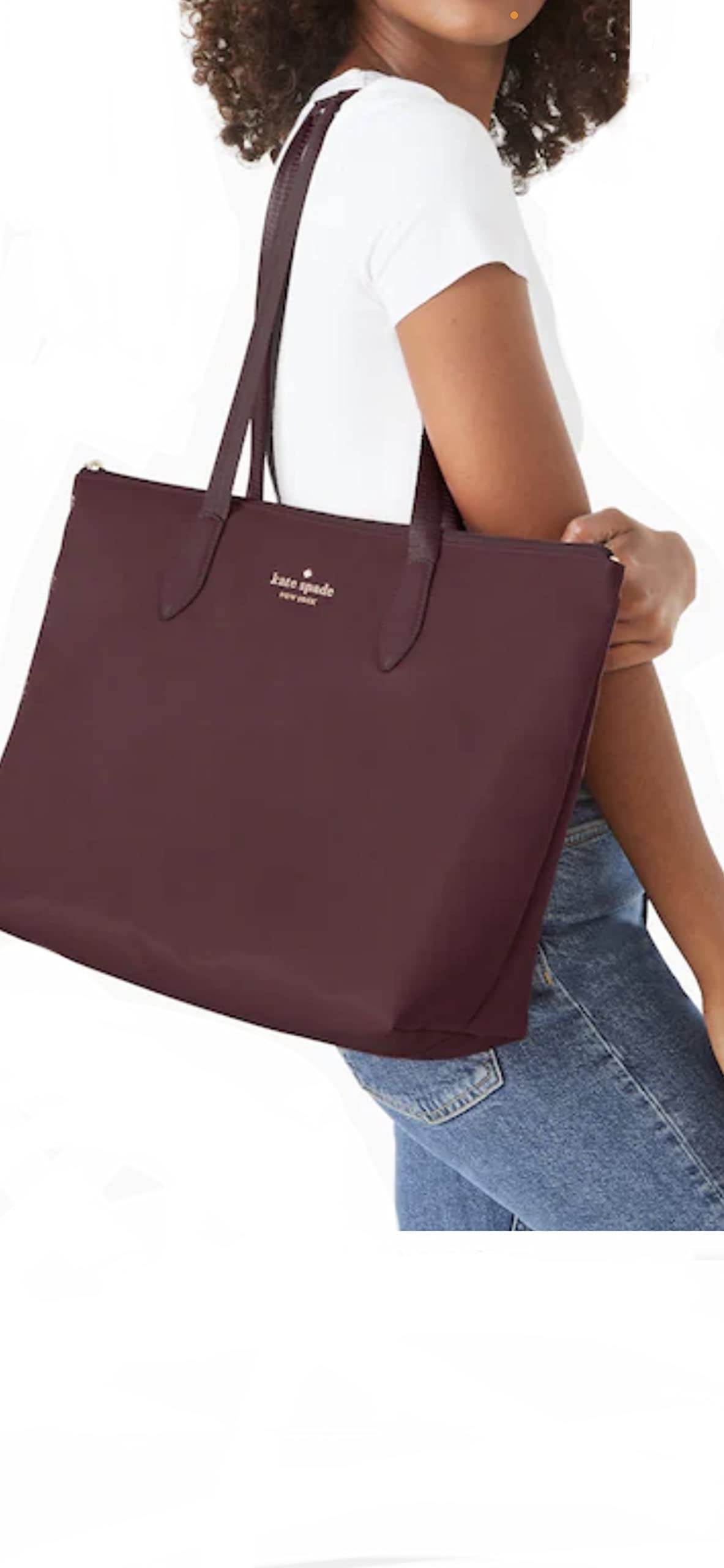 Kate Spade New York Mel Packable Nylon Tote (Deep berry)
