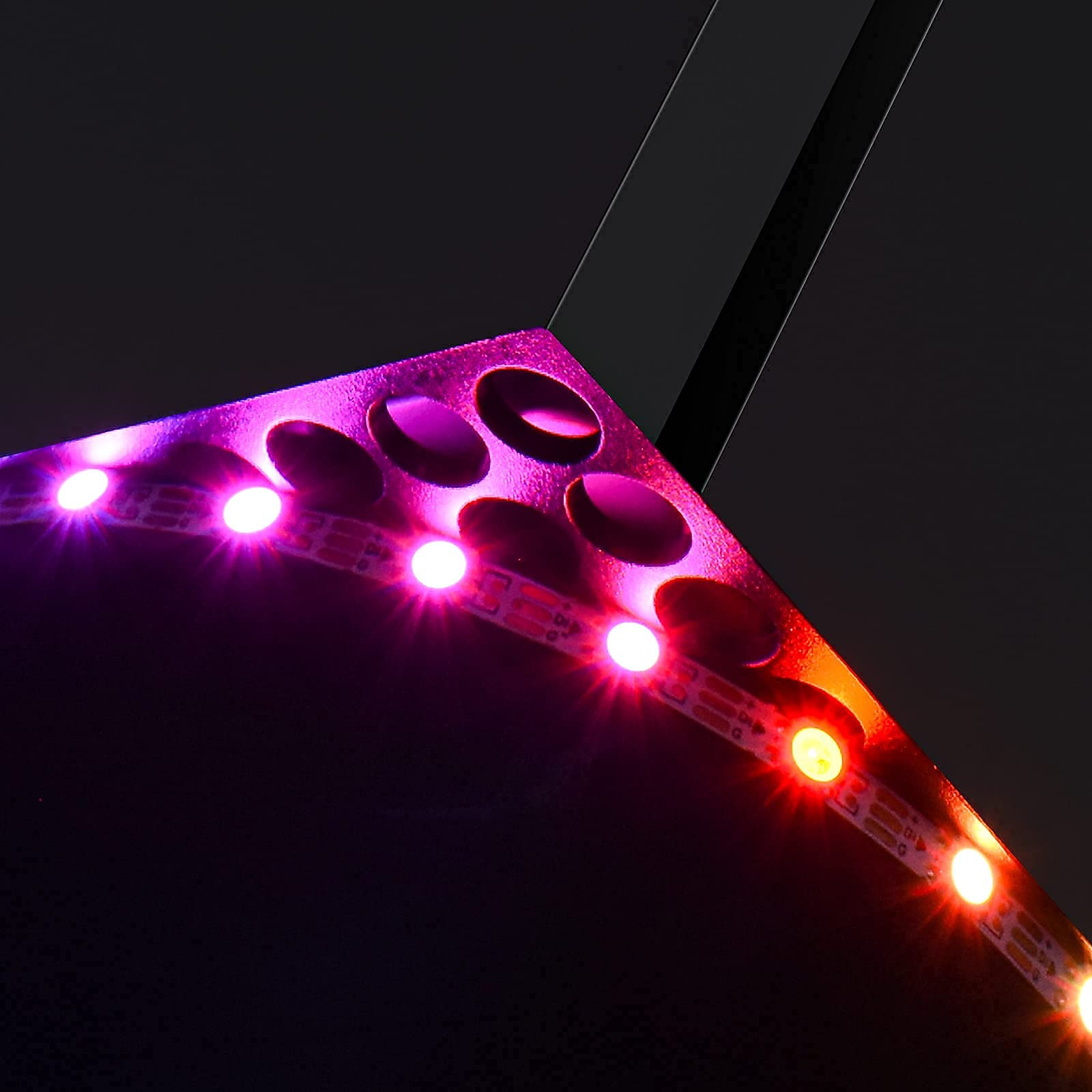 LED Tape Light for Xbox Series X Console, 5050 RGB LED Strip Light for XSX, 7 Colors 358 DIY Modes Color Changing Dimmable with IR Remote and USB Power Supply