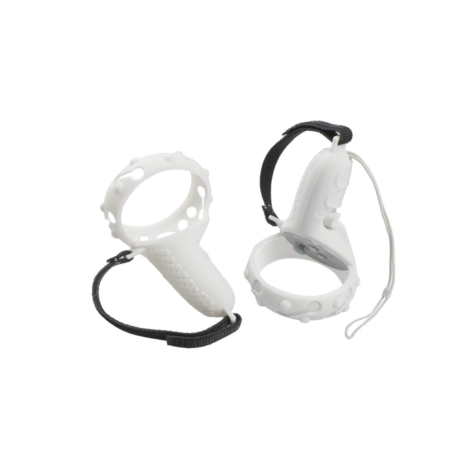 NIUVR Touch Controller Grip Cover Compatible with Meta/Oculus Quest 2 Accessories, Anti-Throw Protective Handle Sleeve with Nylon Adjustable Knuckle Strap