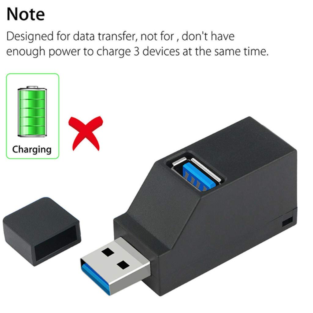 YFQHDD USB 3.0 HUB Adapter Extender Mini Splitter Box with 3 for PC Notebook Computer Mobile Phone High-Speed U Disk Reader ( Size : White USB 2.0 HUB )
