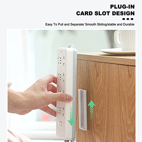SHIN NANA 2023 New Self-Adhesive Desktop Socket Fixer, 9Pcs Adhesive Punch Free Socket Holder Power Strip Holder Fixator, Mobile Plug-in Socket Fixer Bracket Stand for Desk, Wall, Paper Towel Box