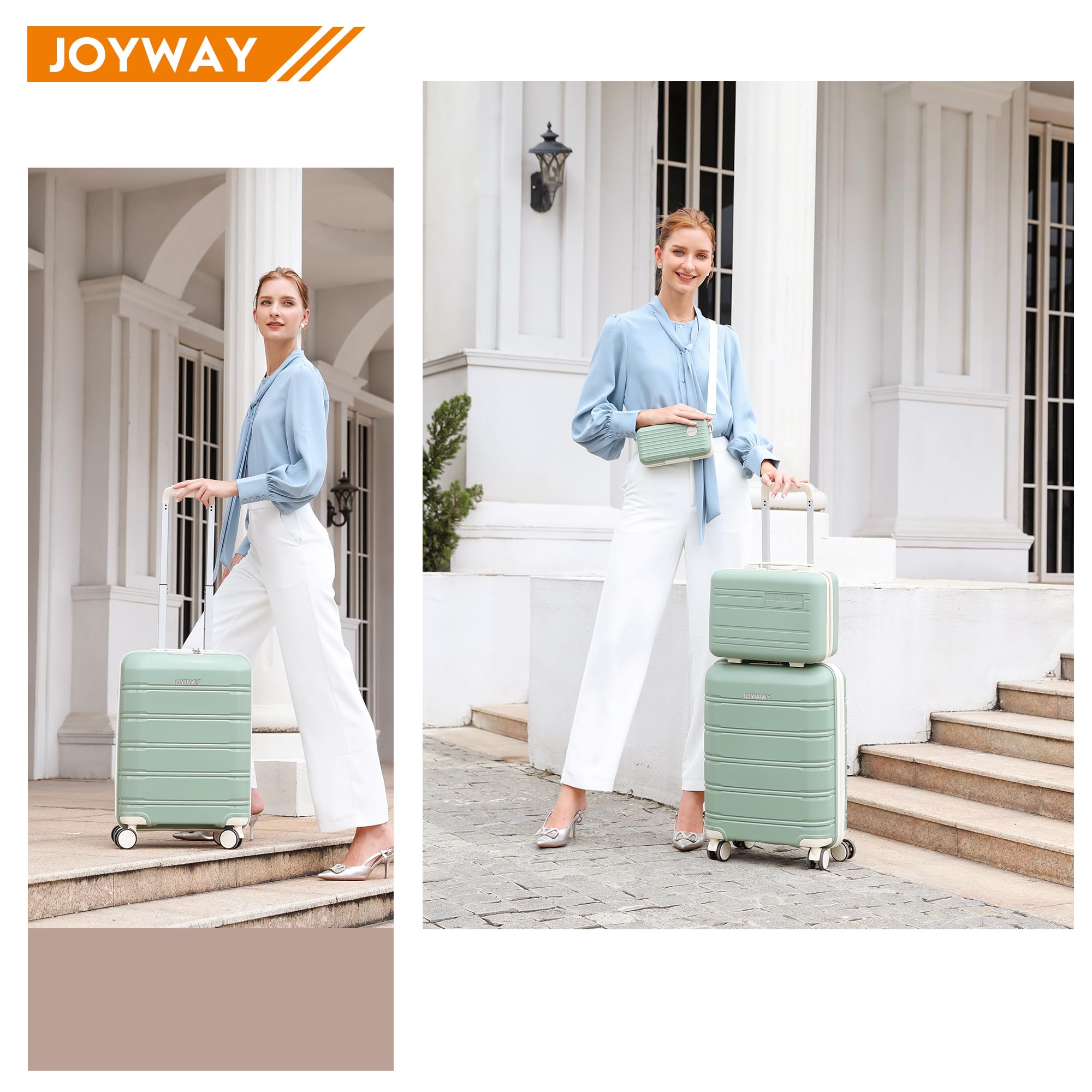 Joyway Luggage 5 Piece Sets, Lightweight Rolling Hardside Travel Luggage with TSA Lock,Luggage Set Clearance,Suitcase with Spinner Wheels for Women