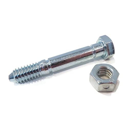 The ROP Shop | Pack of 5 - Shear Pin Bolt & Nut for John Deere Snowblower 1332DDE, PC2836 Snow
