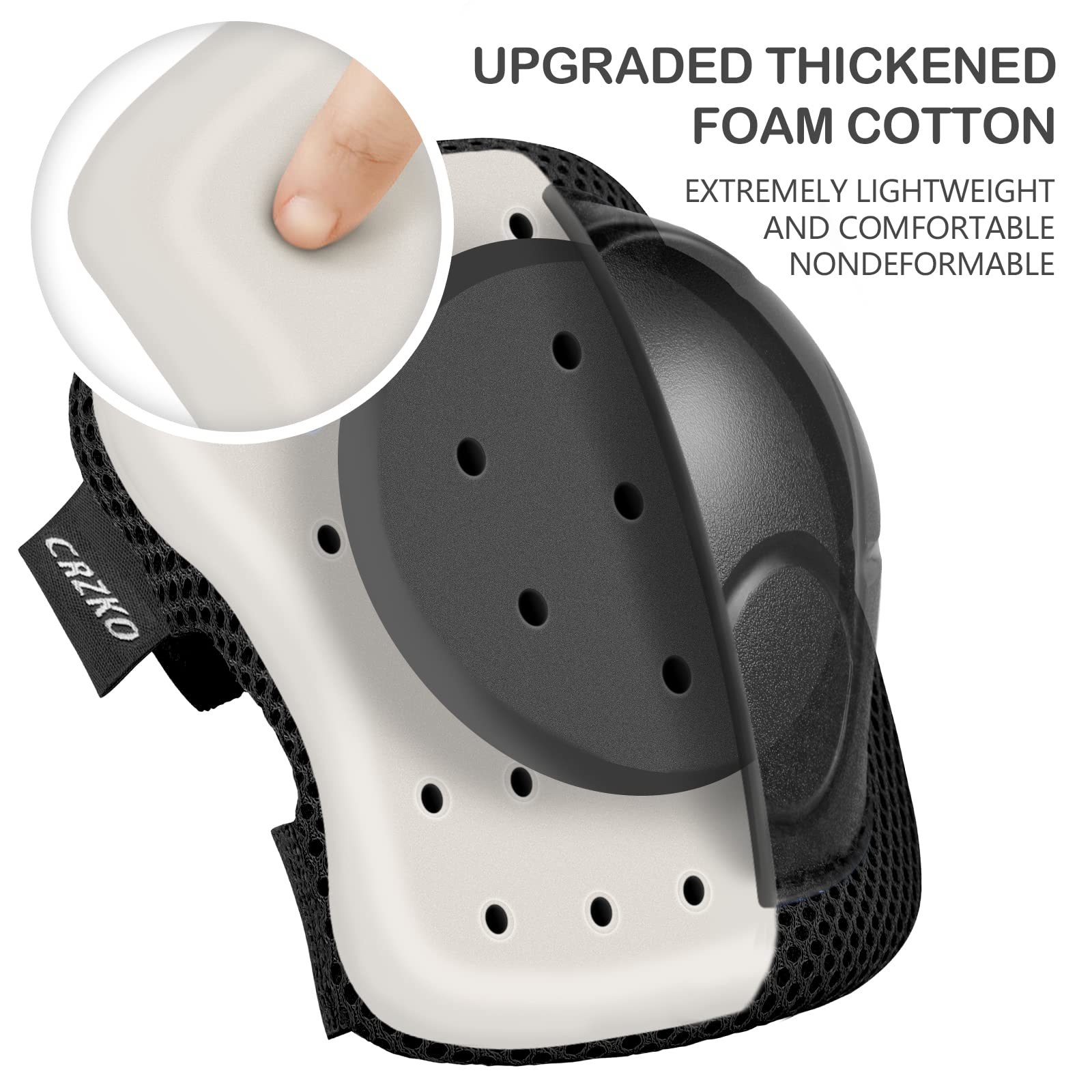Knee Pads for Kids,Kids Knee Pads and Elbow Pads Set Child Youth 3-15 Years W/Adjustable Strap for Roller Skates Skateboard Inline Skatings Scooter