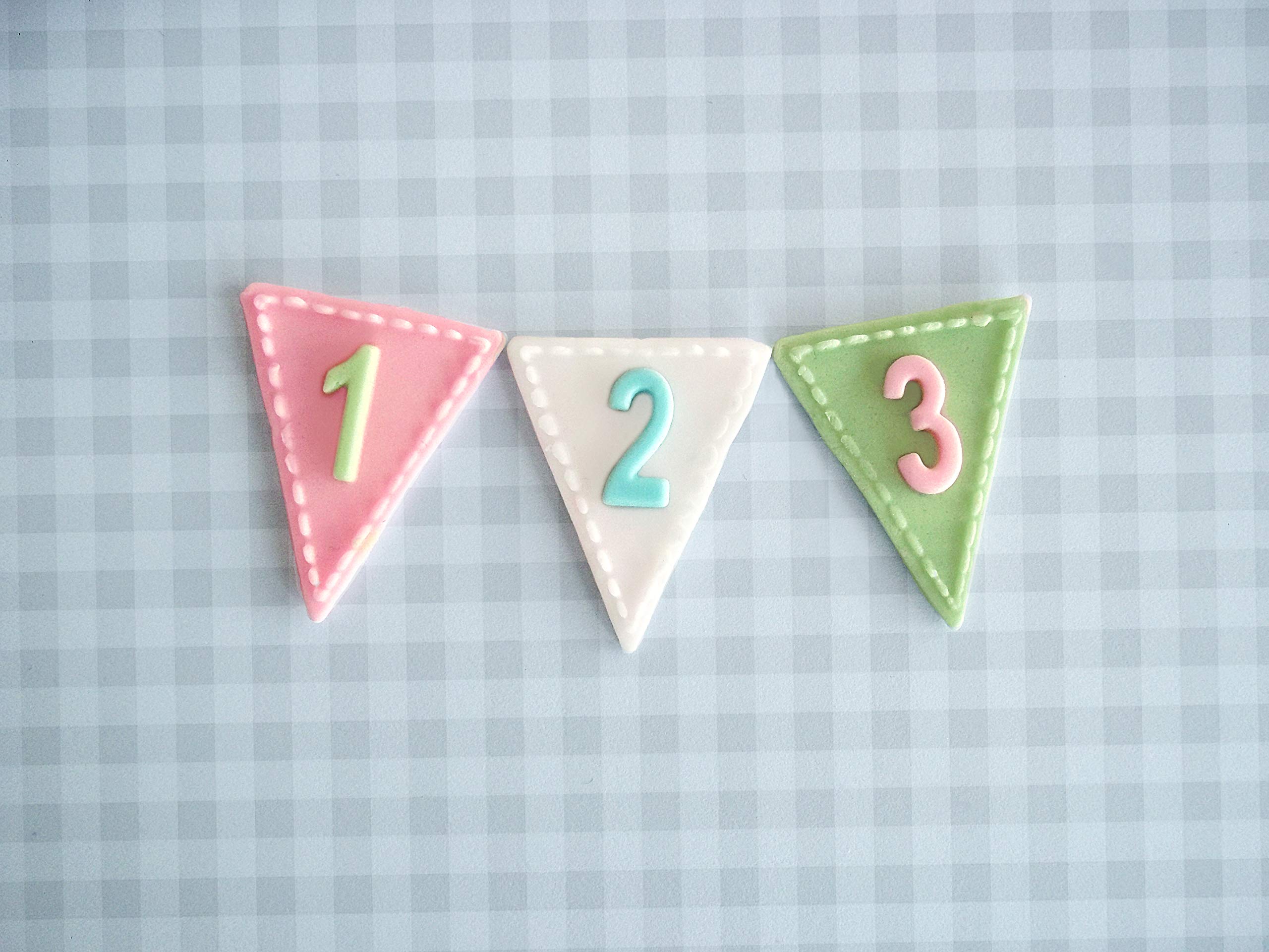 Katy Sue Designs Bunting Numbers Cake-Decorating Silicone Mold