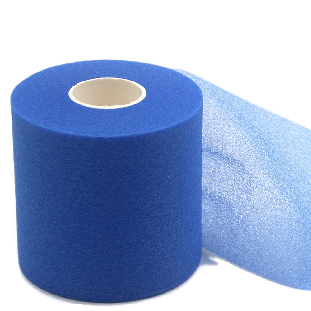 KISEER 5 Rolls Foam Sports Pre-Wrap Underwrap Bandage Athletic Tape for Hair Wrists Elbow Knees Ankles