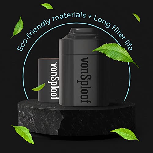 vonSploof Personal Air Filter To Trap Smoke & Odor - Easy To Use & Long Lasting Replacement Smoke Filter up to 500+ uses I Eliminate Smoke For Your Buddy and You with Smoke Catcher I Sploof Vaporizer