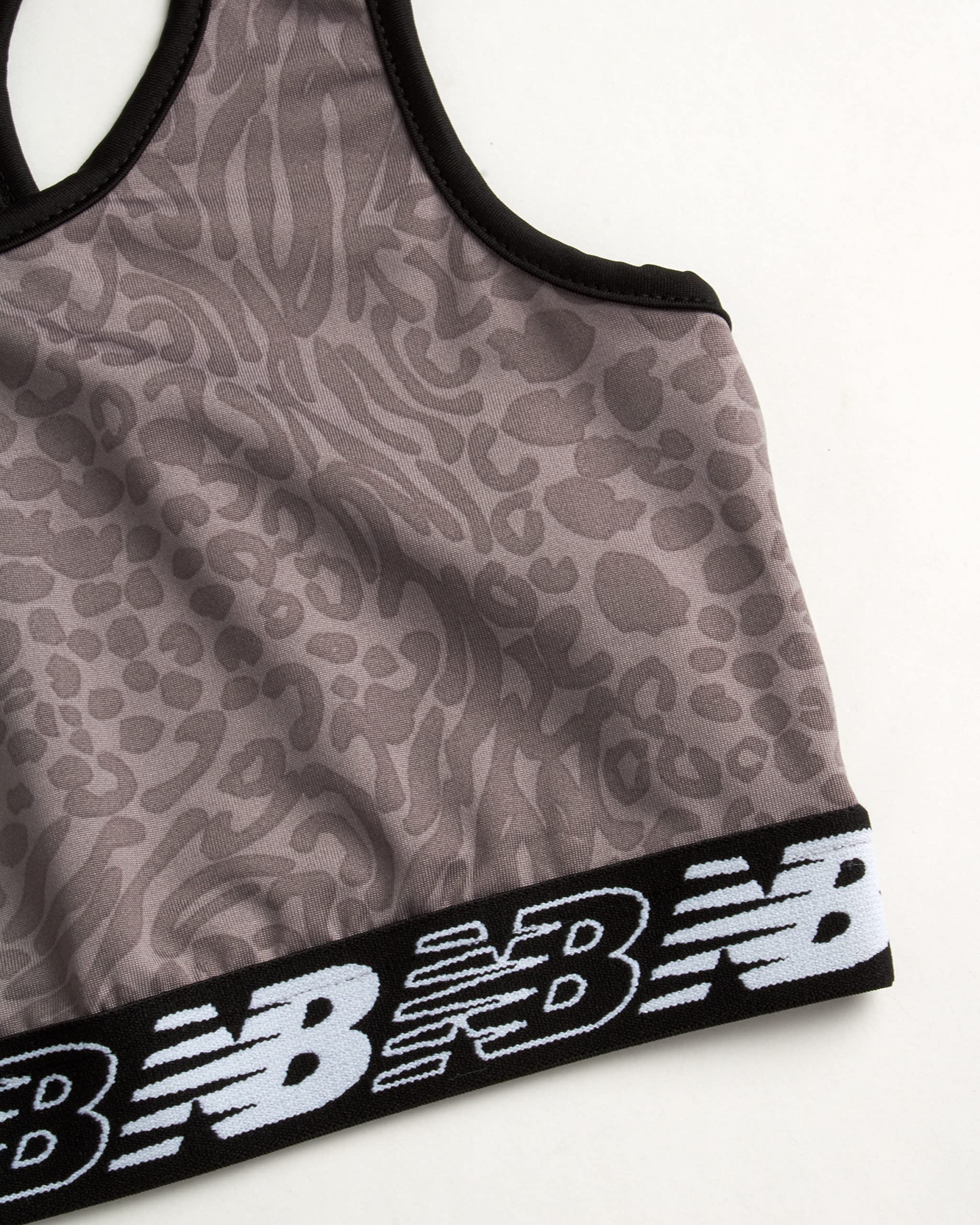 New Balance Girls' Active Legging Set - 2 Piece Performance Racerback Training Bra and Yoga Pants (7-16), Size 10/12, Zinc