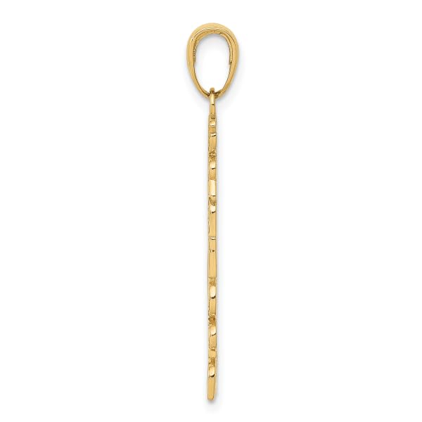 IceCarats 14K Yellow Gold Best Grandpa Necklace Charm Pendant Only