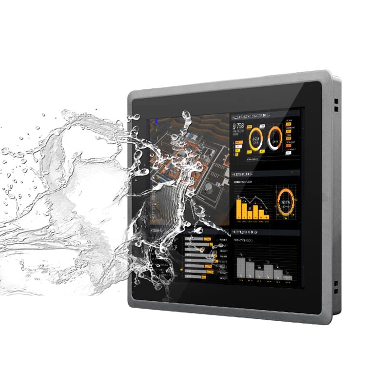 ThinKol 17" Industrial Panel PC, All in One Industrial Embedded Panel PC with Capacitive Touch Screen, i3-3217U,2xUSB3.0,HDMI,2xRS232,2xLAN (8G RAM 128G SSD)