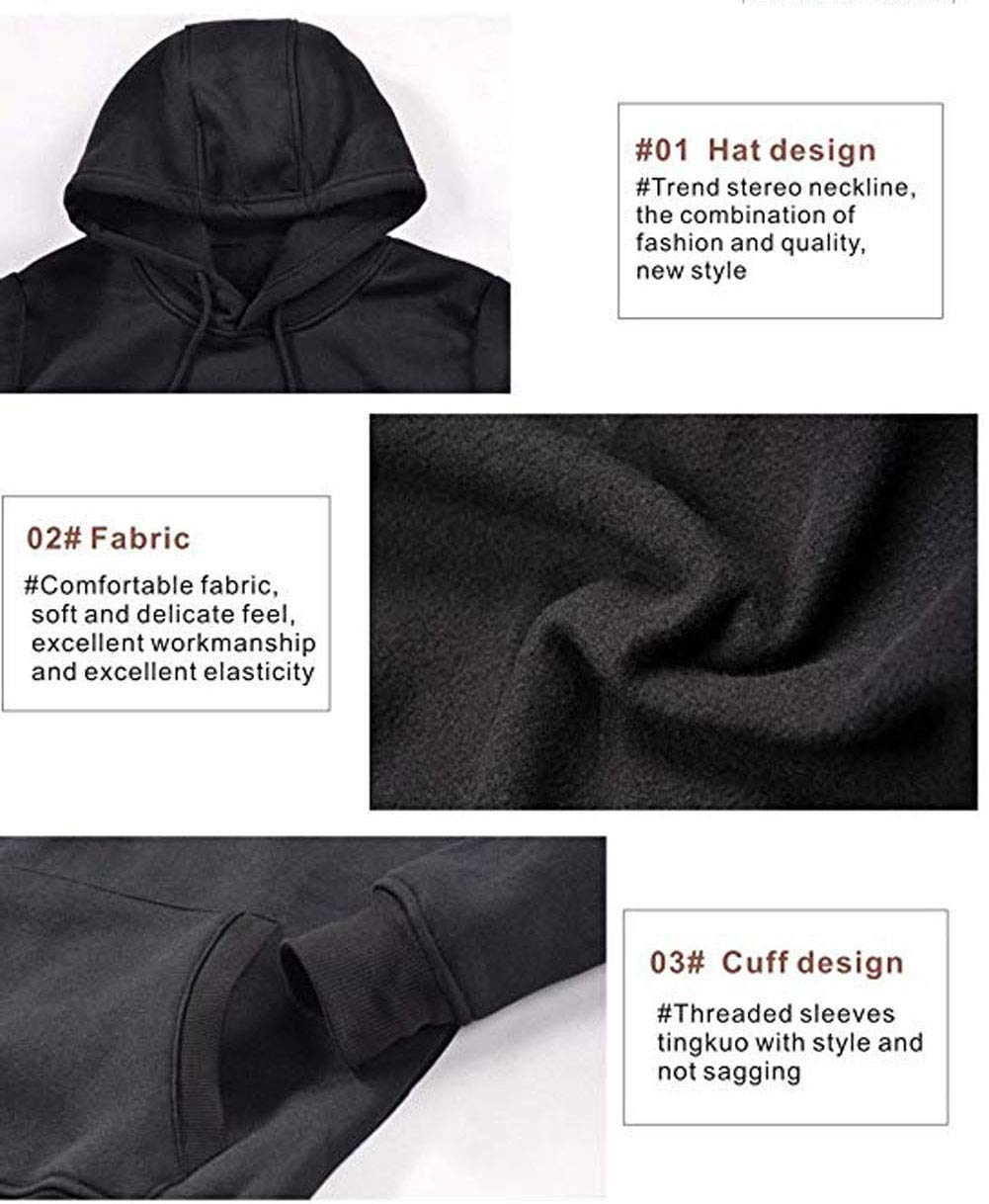 jupkem unisex animation hoodie cosplay Jacket Pullover Sweatshirt with Pocket (Black 1, Small)