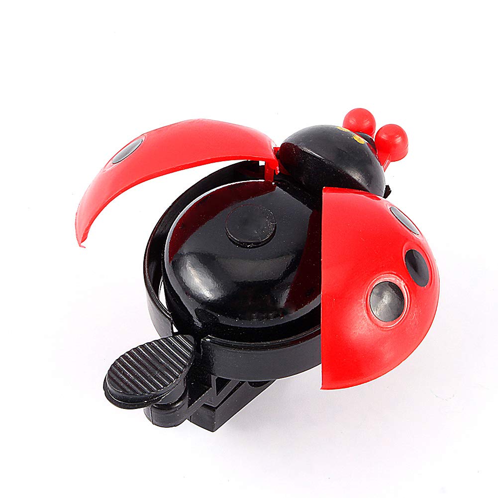 Ladybug Bike Bell, Clear Loud Sound Bell Ring Warning Bell for Children Toddler Outdoor Fun