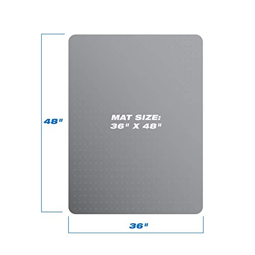 Kcelarec Office Chair Mat for Carpet,Computer Desk Chair Mat with Nail– Easy Glide Rolling Plastic Floor Mat for Office Chair on Carpet for Work, Home, Gaming (Style 2-35.43 x 47.24 x 0.08)