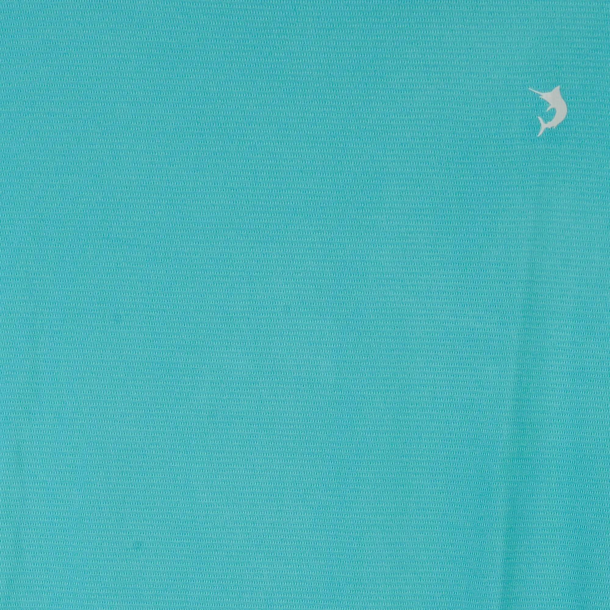 Reel Legends Mens Freeline Pointelle Long Sleeve Top Large Teal