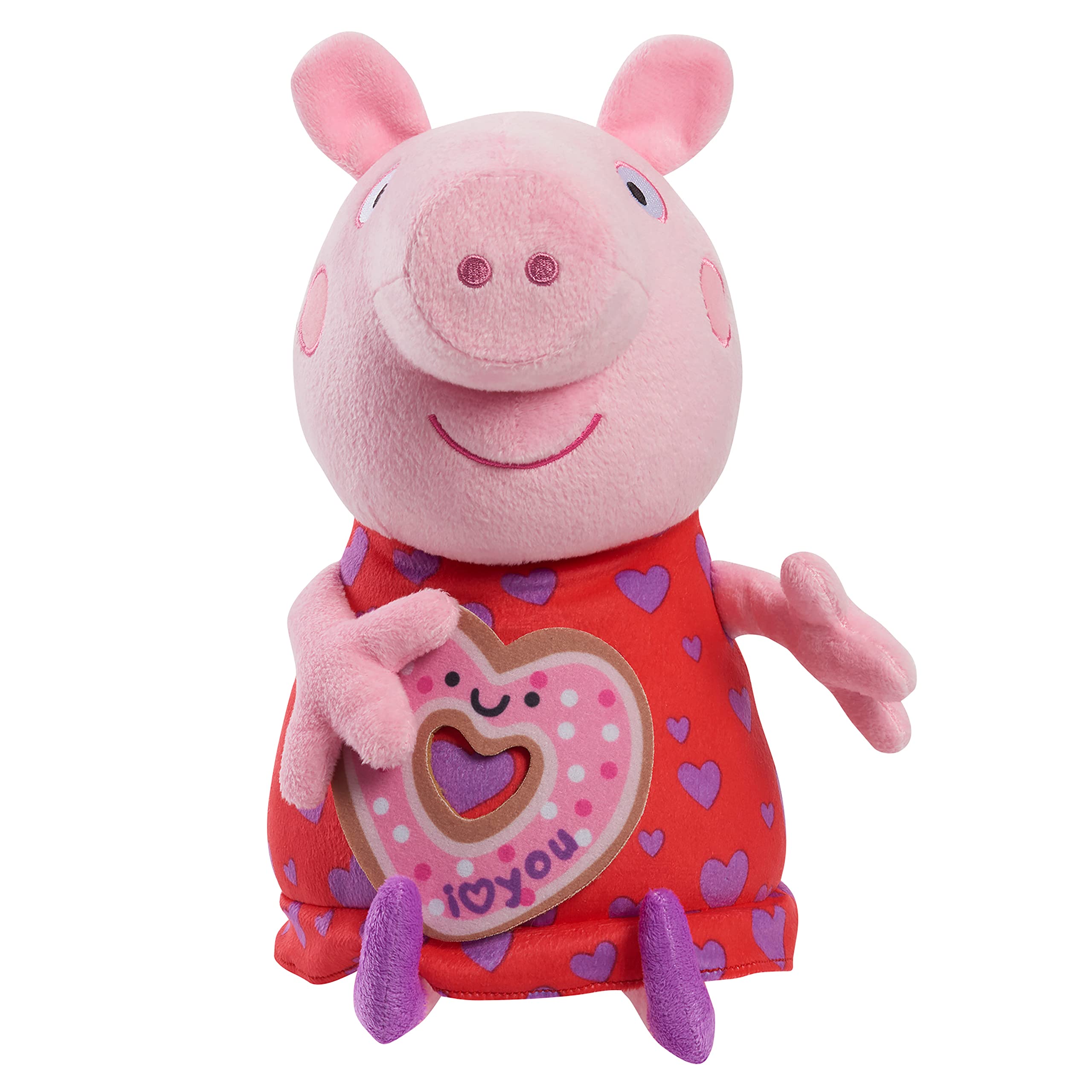 Peppa Pig Large Valentine’s Plush Stuffed Animal, Kids Toys for Ages 2 Up by Just Play