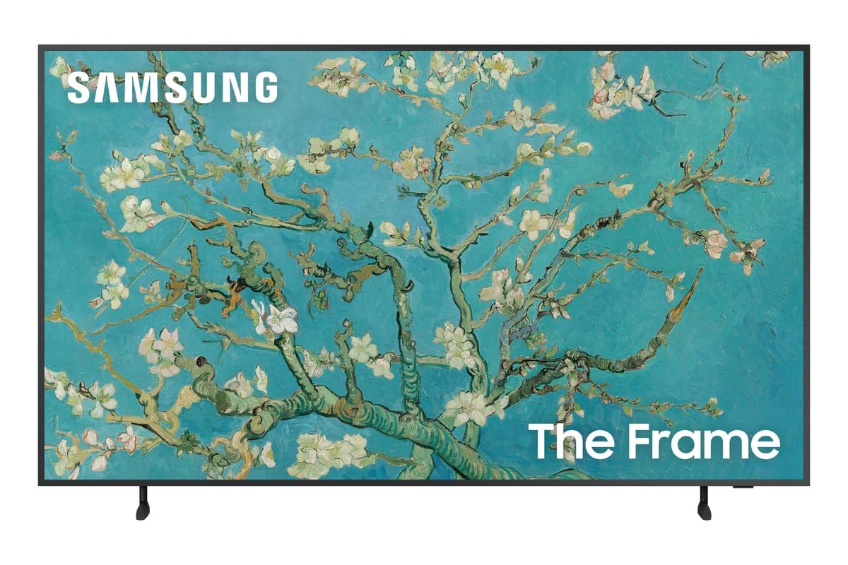 SAMSUNG QN65LS03BAFXZA 65" The Frame 4K UltraHD Smart QLED TV with a VG-SCFA65WTB 65" The Frame Customizable Bezel - Modern White (2022)(USED)