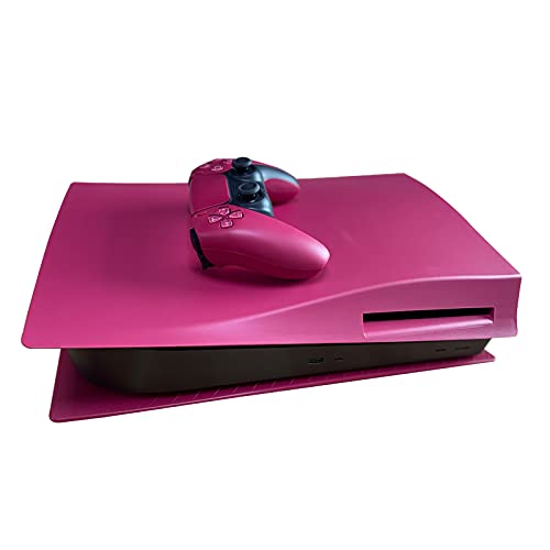 PS5 Gaming Console ABS Plastic Faceplate for Sony Playstation 5 Disc Edition - Cosmic Red