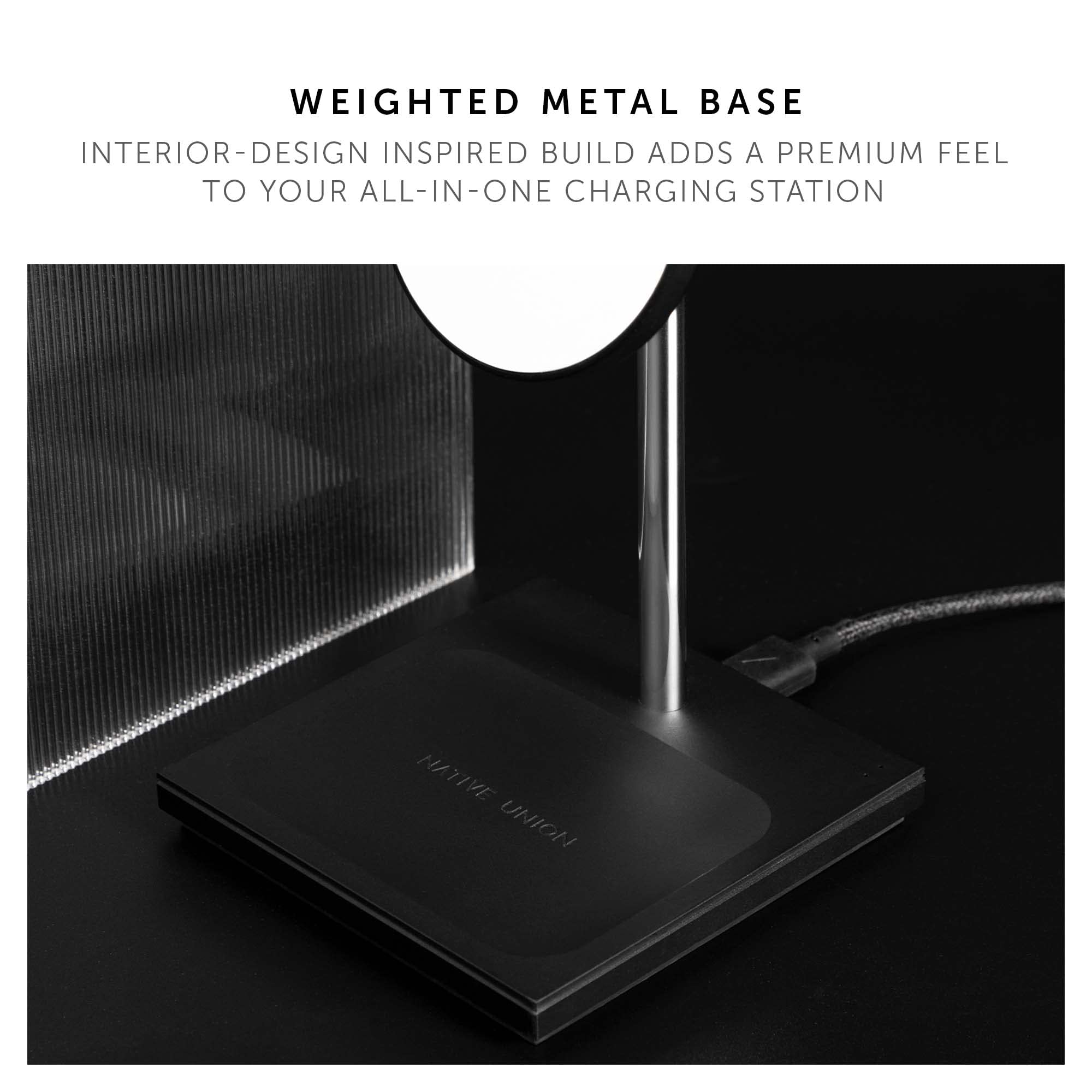 Native Union Snap 2-in-1 Magnetic Wireless Charger β Charging Stand for iPhone 15, 15 Plus, 15 Pro, 15 Pro Max with Wireless Pad for AirPods Gen 3, Pro 2 β Adjustable Angle & Discreet LED Indicators