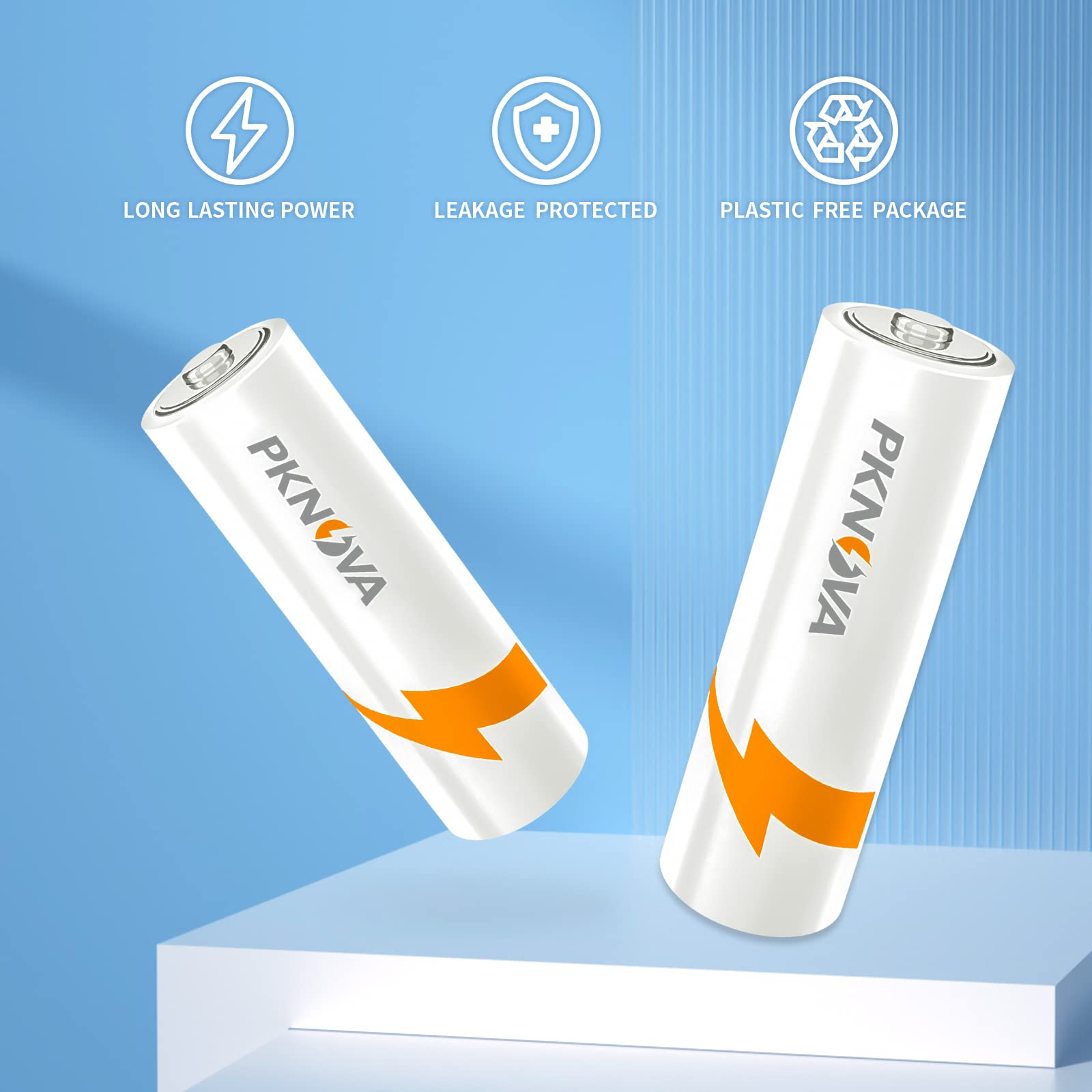 TTbaodan PKNOVA LR6 AA Batteries, 10 Pack Double A Battery, 1.5V Alkaline AA Battery with Long-Lasting Power Best Used for Wireless Keyboard and Mouse Battery, Non Rechargeable