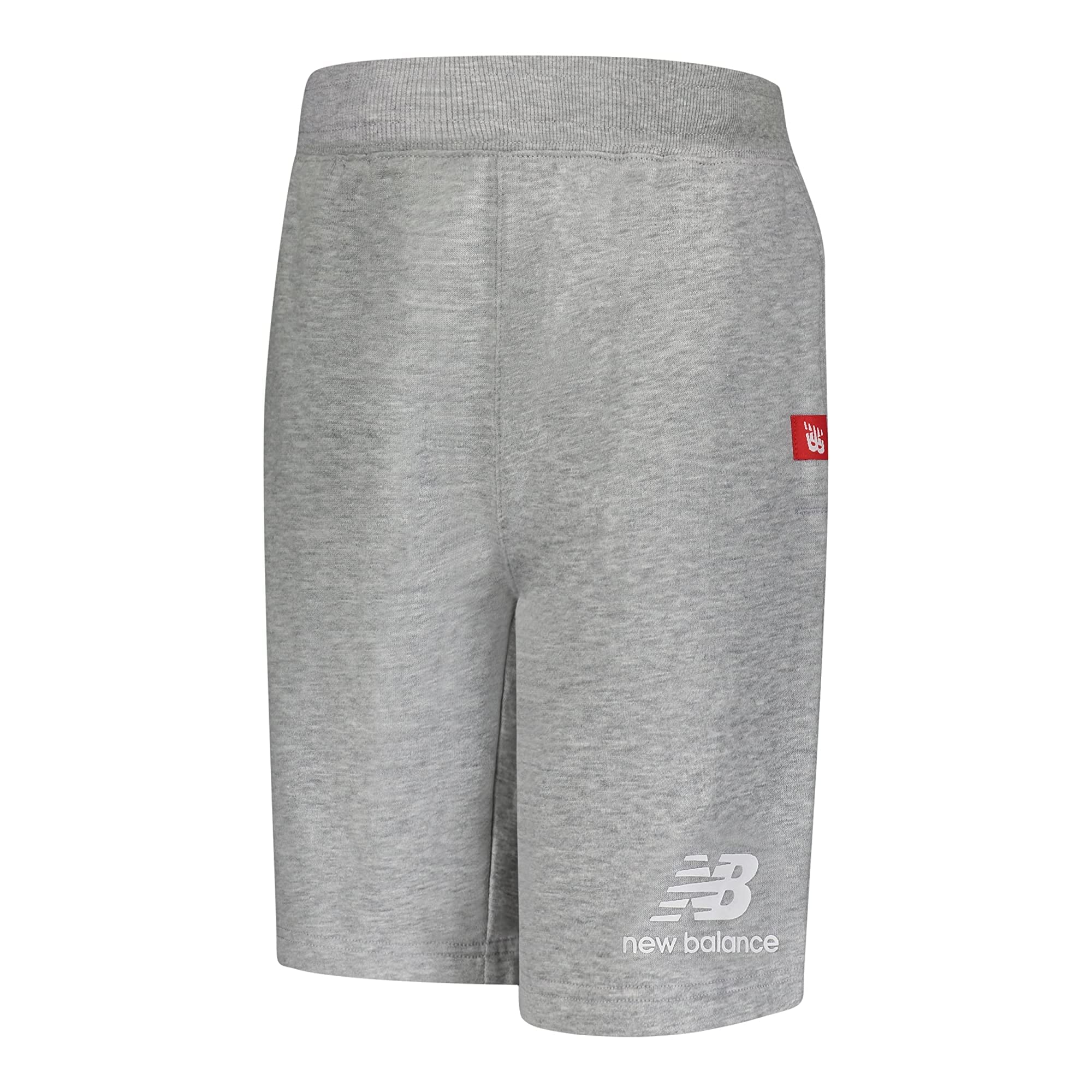 New Balance Boy's Core Fleece Shorts (Big Kids) Grey Heather SM (8 Big Kid)