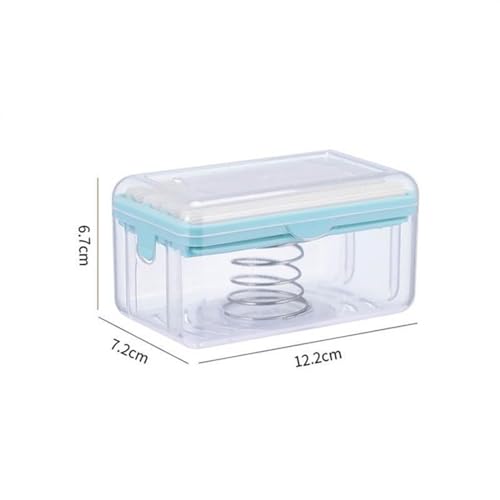 MAVOLI Travel Soap Container Soap Box with Drainage Soap Tray Travel Hands-Free Soap Box Soap Holder Portable (Color : Gray)