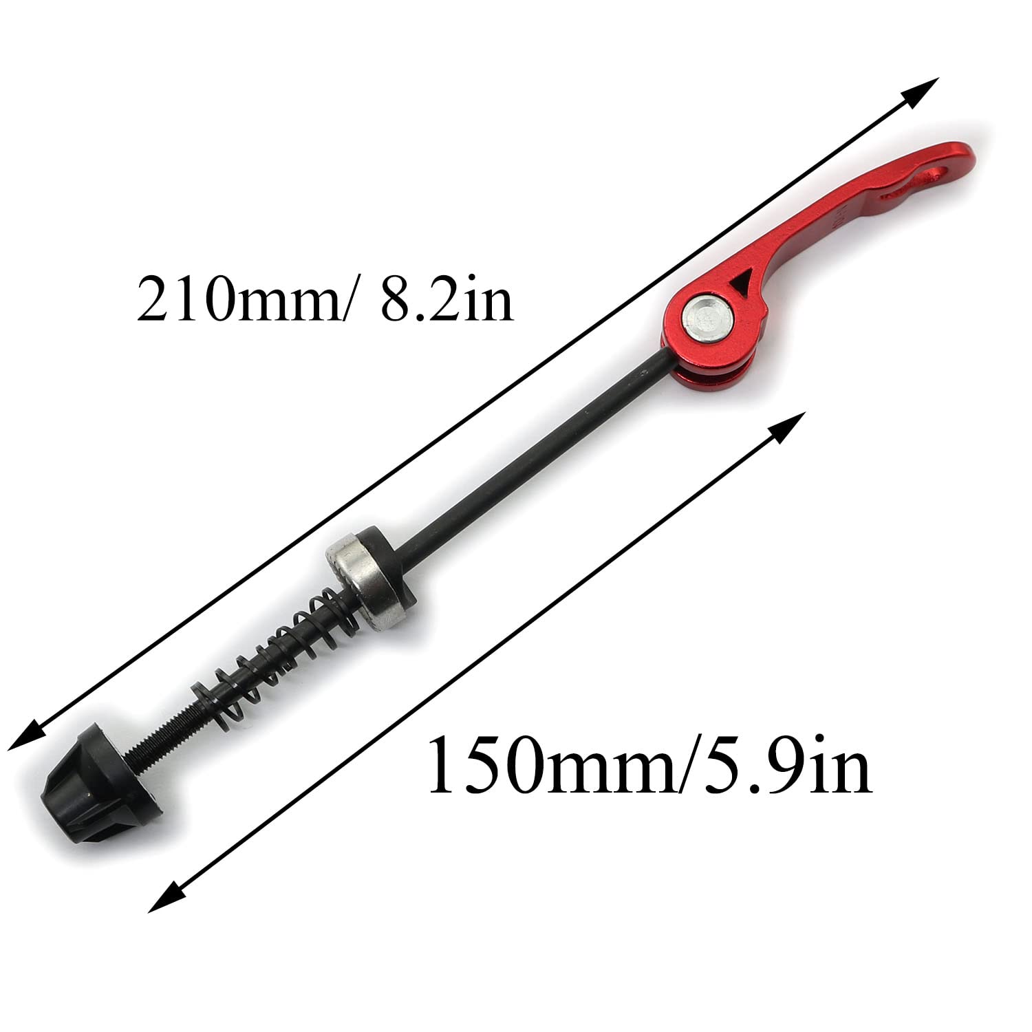 Pro Bamboo Kitchen Bike Wheel Hub Front and Rear Skewers Clip MTB Mountain Bicycle Accessories Cycling Tools Quick Release Bolt Lever Axle Set Red