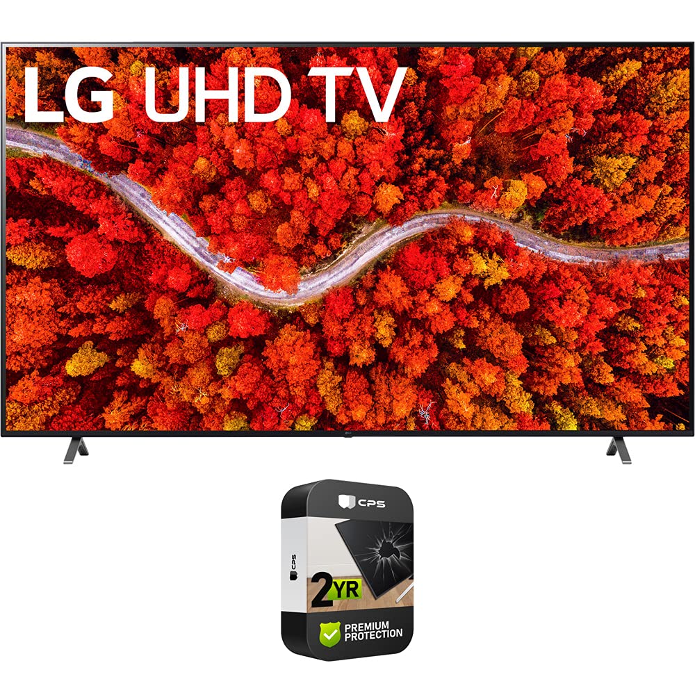 LG 50UP8000PUA 50 Inch 4K UHD Smart webOS TV Bundle with Premium 2 YR CPS Enhanced Protection Pack