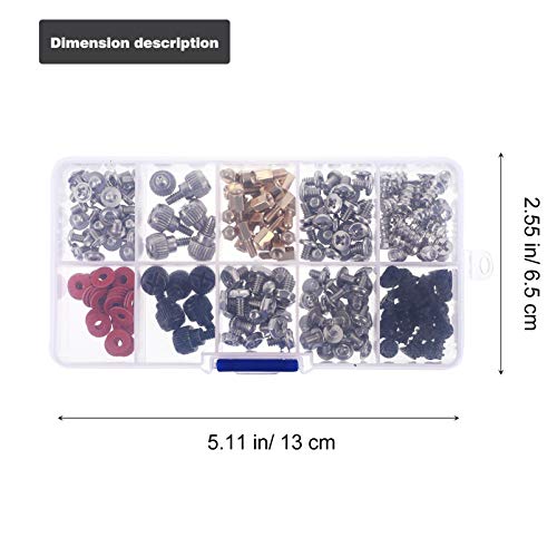 VILLCASE 456 Pcs Screw Motherboard Mounting Hardware Kits Mother Board Computer Motherboards Motherboard Bolt Bracket Laptop Steel