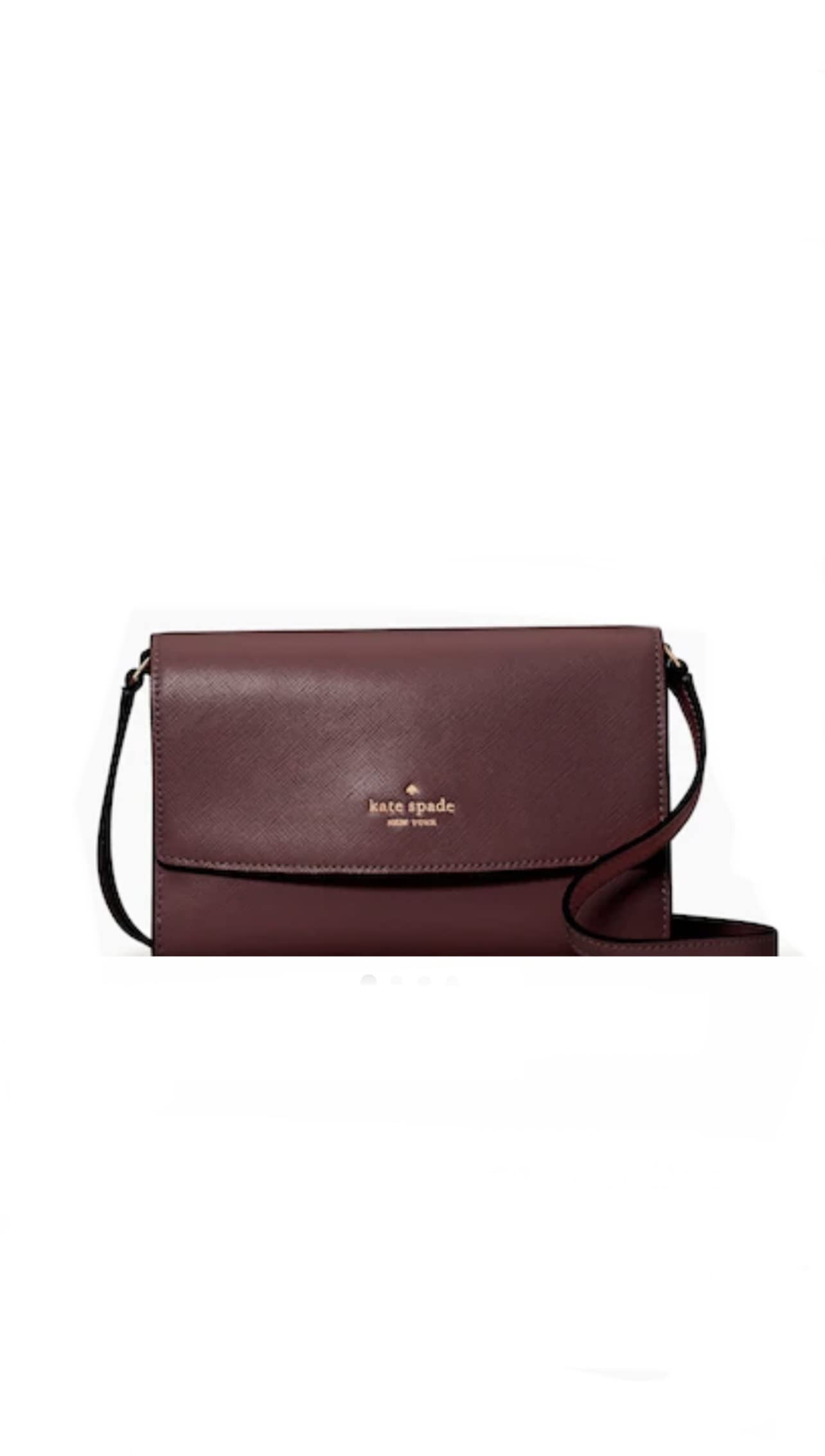 Kate Spade New York Perry Leather Crossbody (Deep berry)