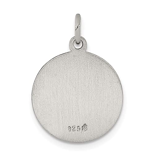 IceCarats 925 Sterling Silver Vintage Saint Matthew Medal Necklace Charm Pendant Only