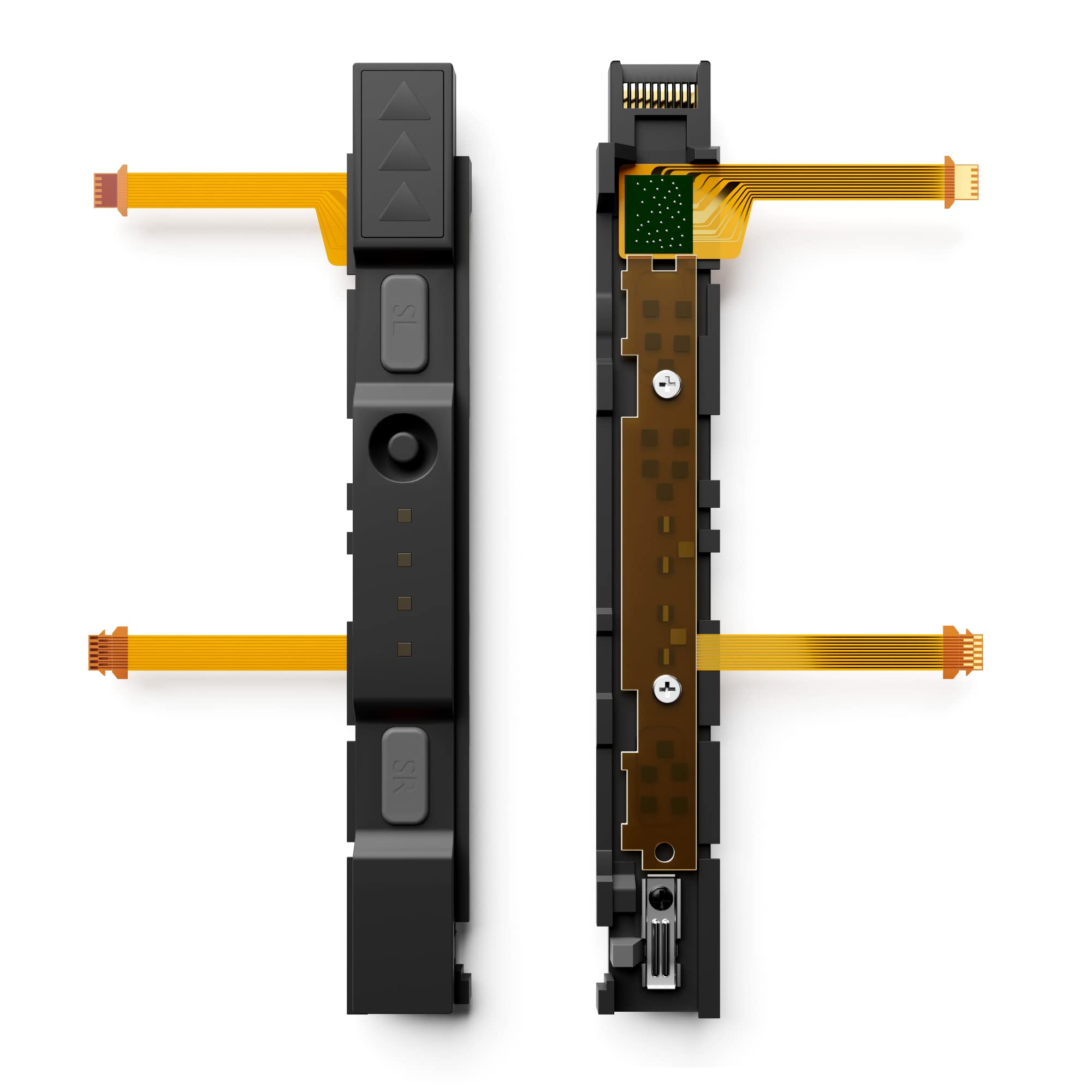 Nintendo Switch Joy-Con Slider Rail with Flex Cable & Buttons Replacement (Right, Black)