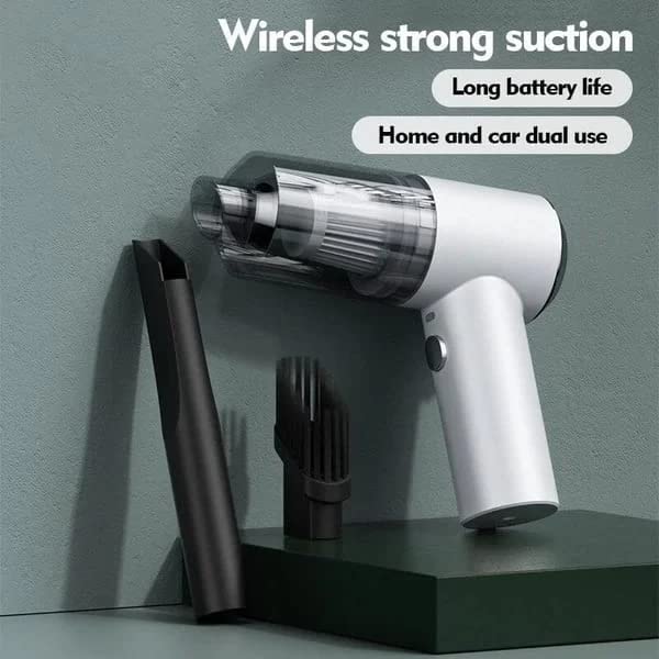 Xakava Wireless Handheld Car Vacuum Cleaner - 6000PA Strong Suction Car Vacuum Cleaner with LED Light, Portable Cordless Rechargeable Car Vacuum for House Car Office Sofa (Black)