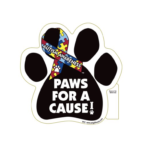Show Your Support of Autisim Awareness - Paws For A Cause - AUTISM AWARENESS- Car Truck & Mailbox Magnet