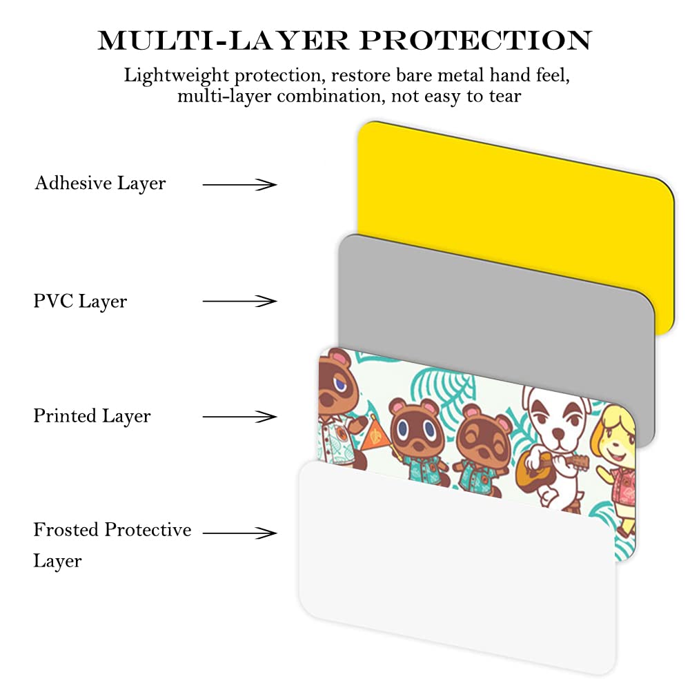 PERFECTSIGHT Cute Skin Sticker Compatible with Nintendo Switch, Kawaii Cartoon Vinyl Decal, Pretty Pattern Full Set Wrap Protective Film for NS Console & Joy-Con Controller & Dock (Monster Hunter)