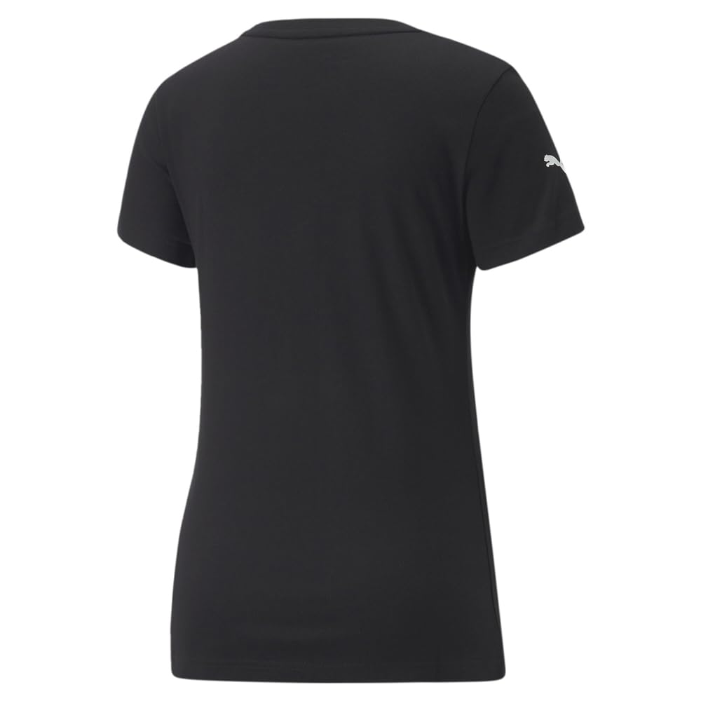 Puma - Womens BMW MMS Ess Logo T-Shirt, Color Puma Black, Size: Medium
