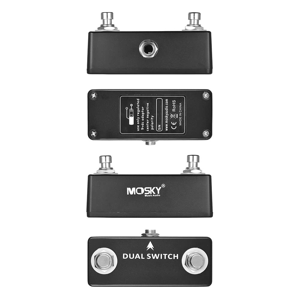 Lerodite Guitar Footswitch Pedal Foot Pedal DUAL SWITCH PEDAL