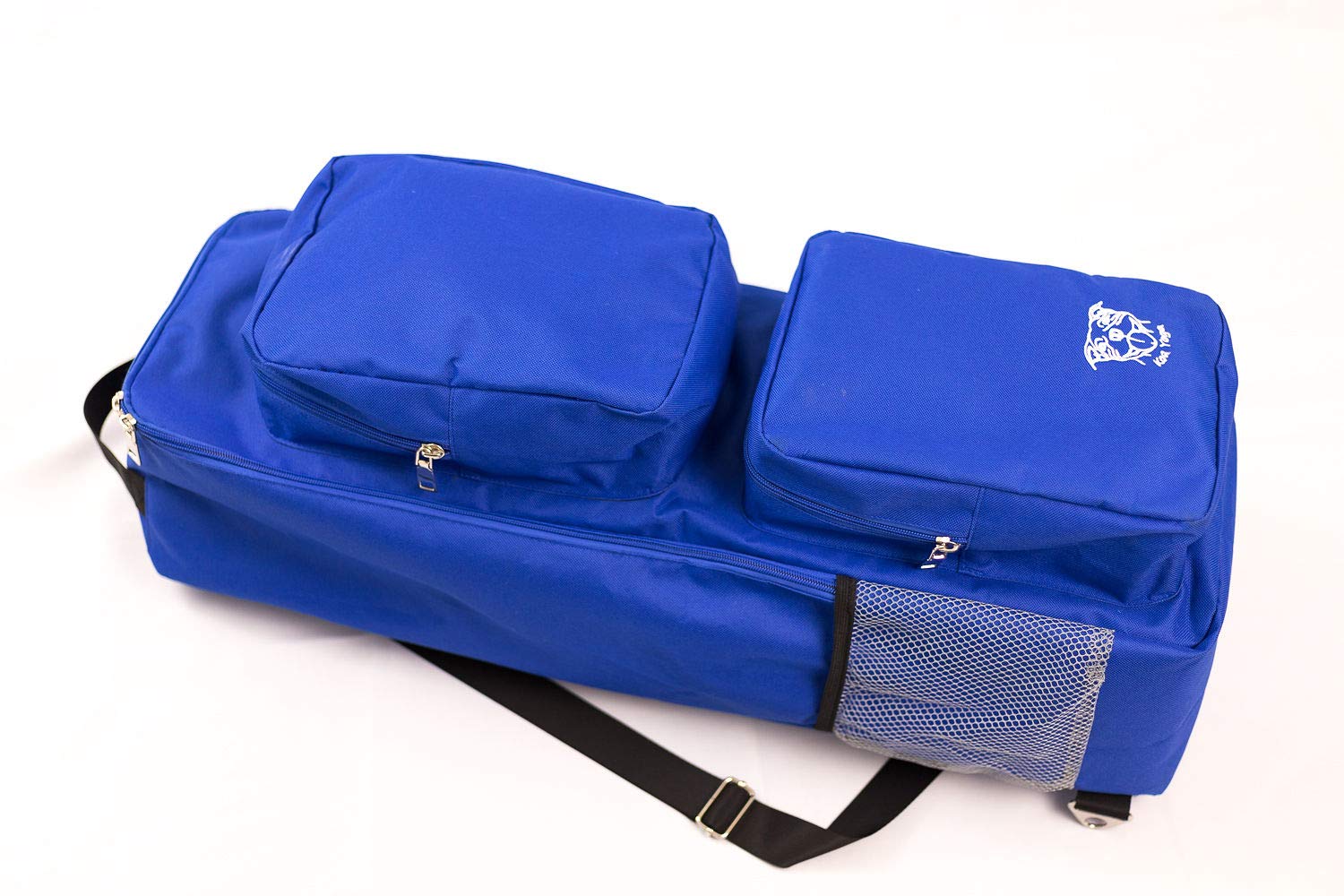 Koa Yoga Carry All Kit-Blue, Prewrapped for Christmas, Eco-Friendly, High Density Padding & Textured Mat with All Accessories. Donation to Charity with Purchase