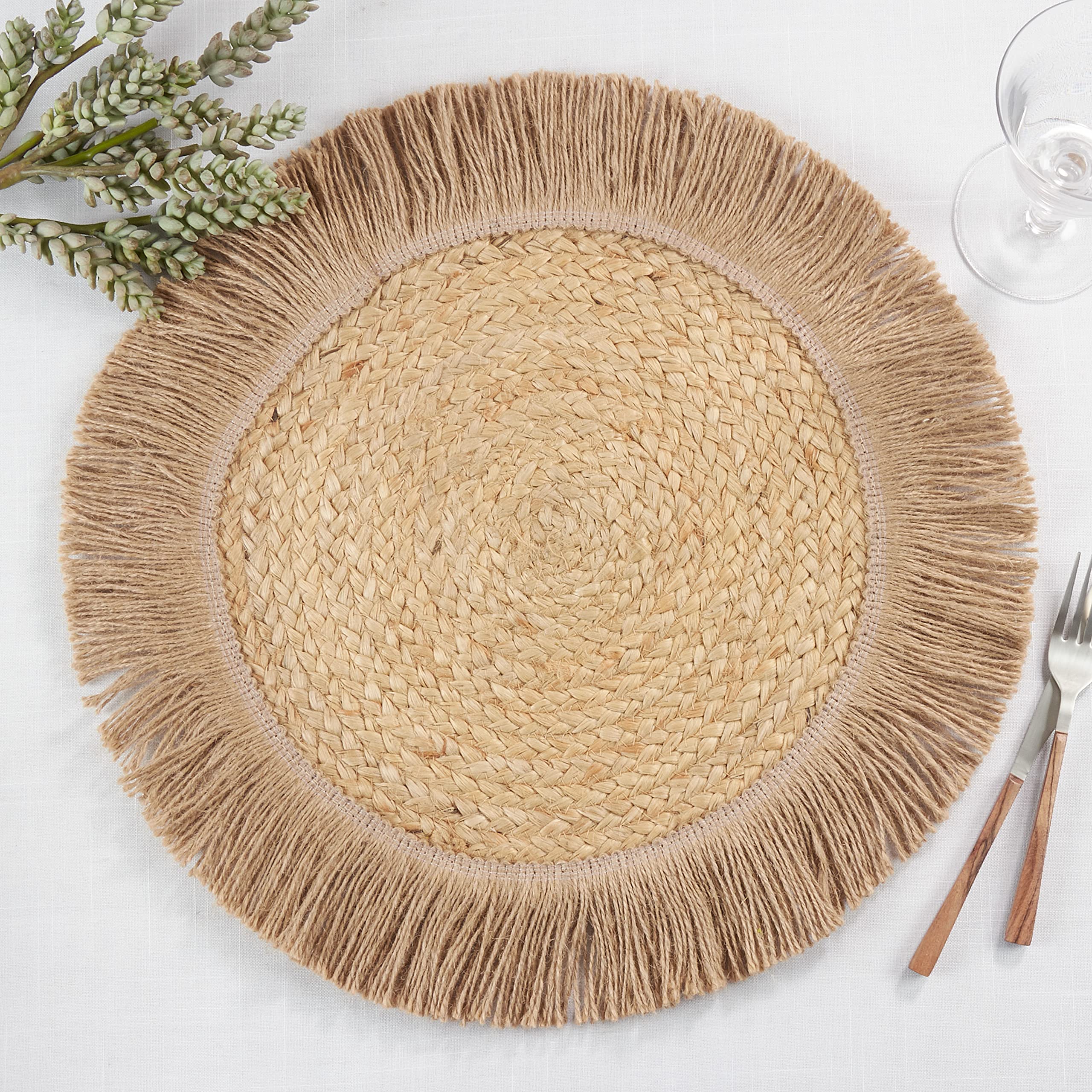 Jute Fringe Placemats (Set of 4)
