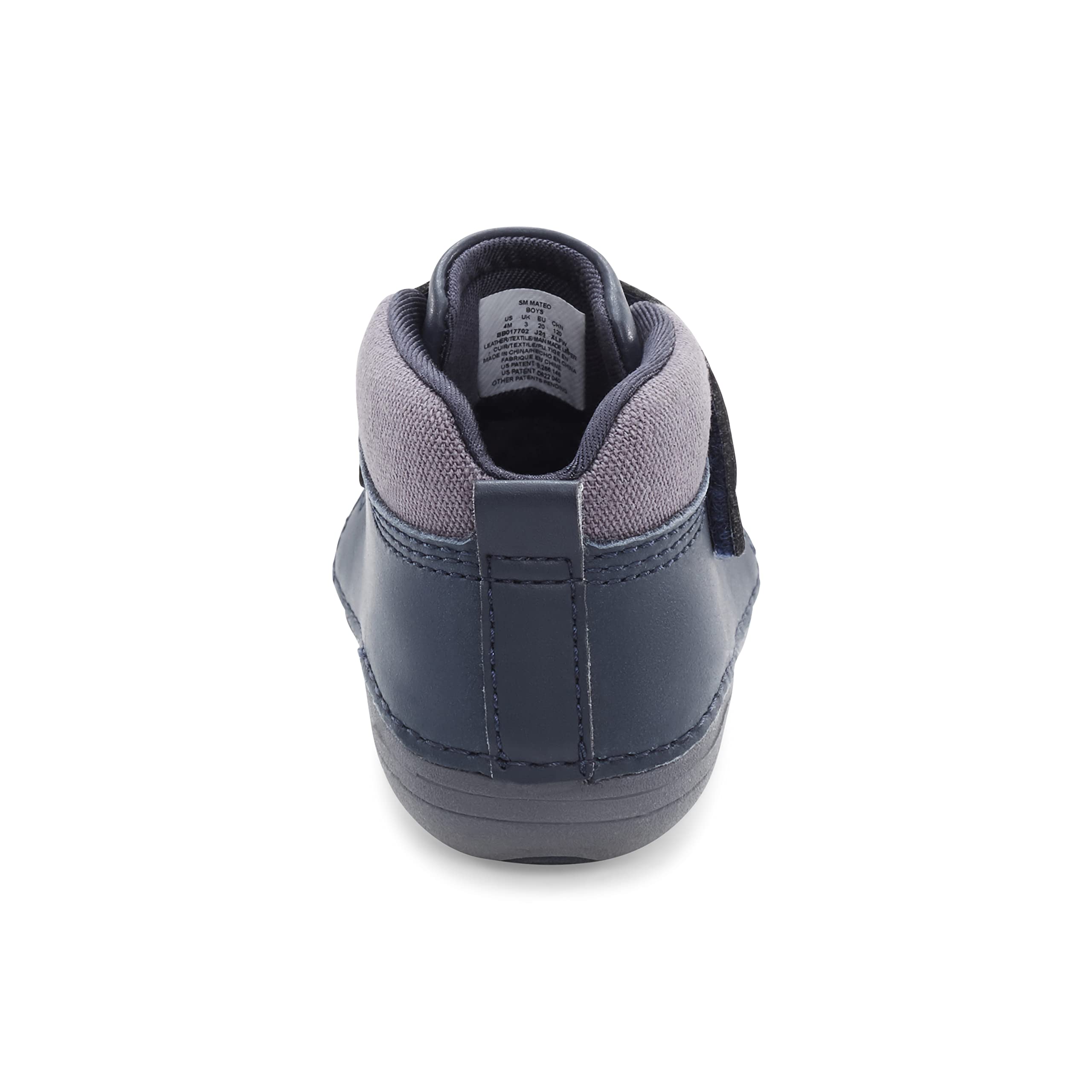 Stride Rite Baby Boys SM Mateo First Walker Shoe, Navy, 6 Wide Infant