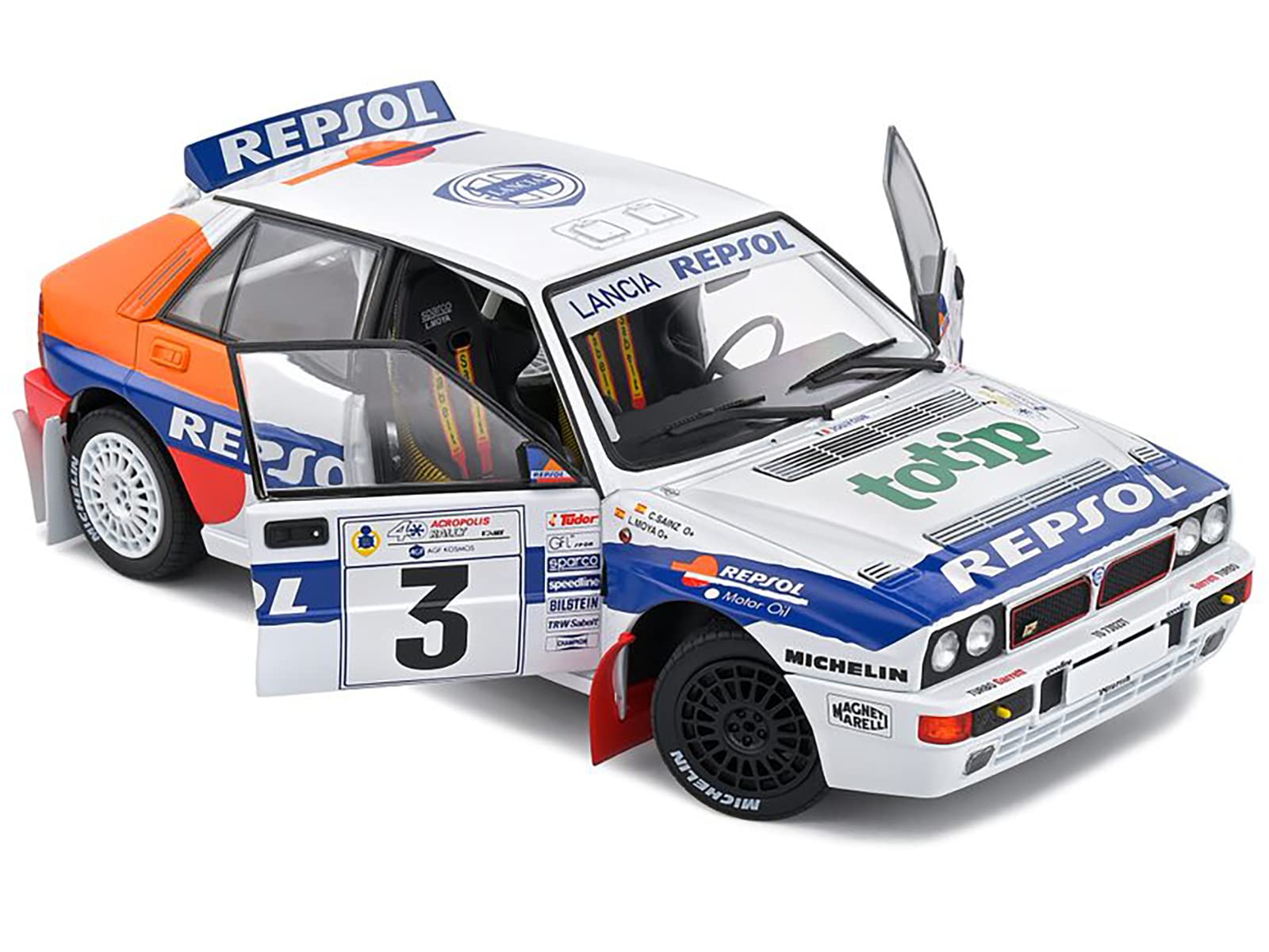 Lancia Delta HF Integrale #3 "Acropolis Rally (1993) "Competition Series 1/18 Diecast Model Car by Solido S1807802