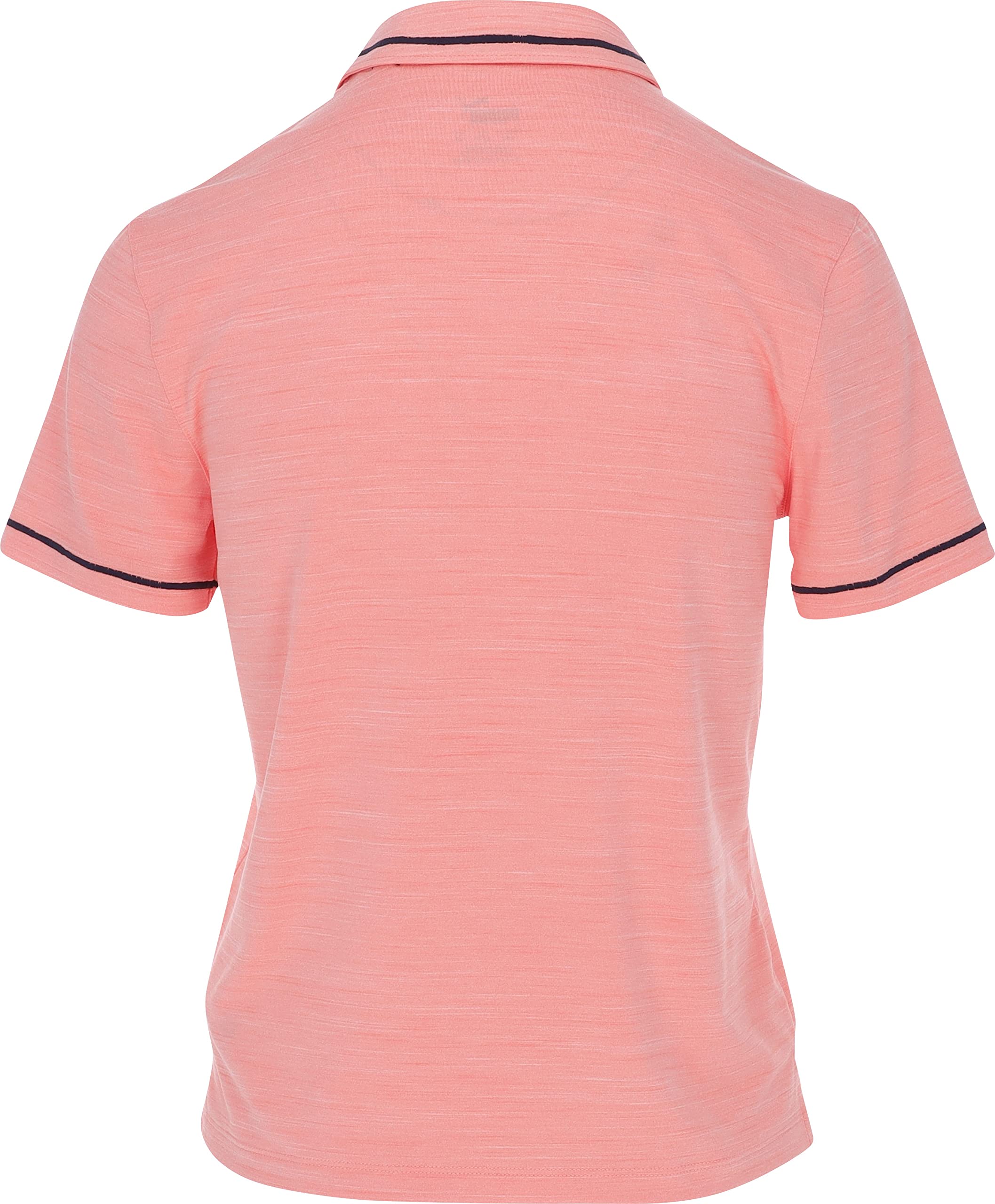 PUMA GOLF Cloudspun Monarch Polo, Hot Coral Heather, Large