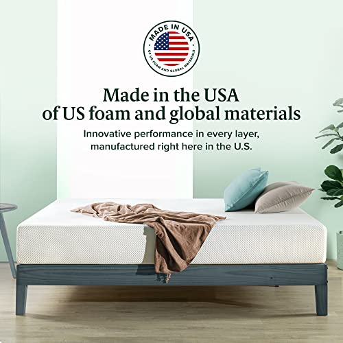 Zinus 10 Inch Green Tea Fresca Memory Foam Mattress/CertiPUR-US Certified/Bed-in-a-Box/Pressure Relieving/Made in USA, Full