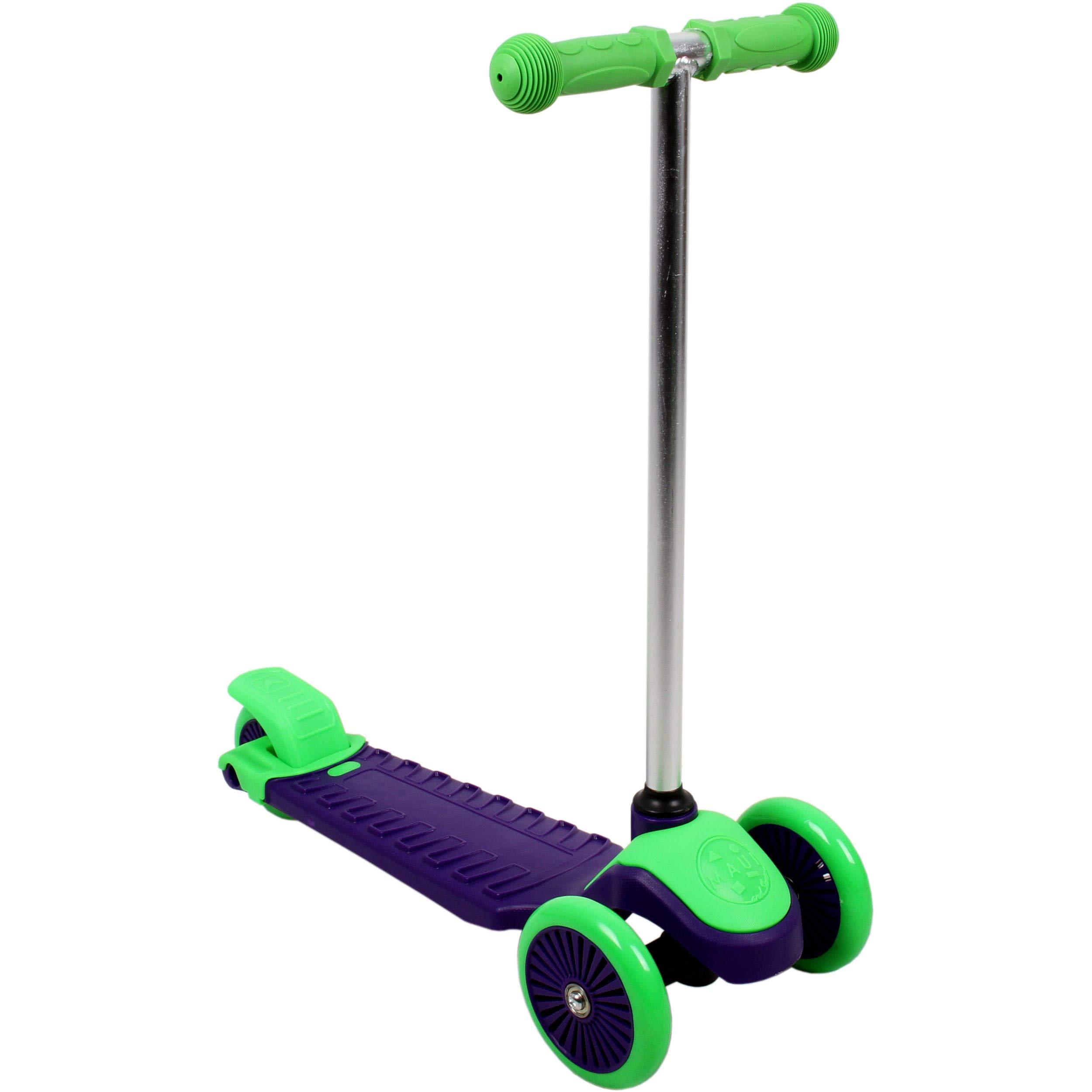 Maui And Sons Mini Sharkman Scooter and Skateboard Combo Set, Purple/Green