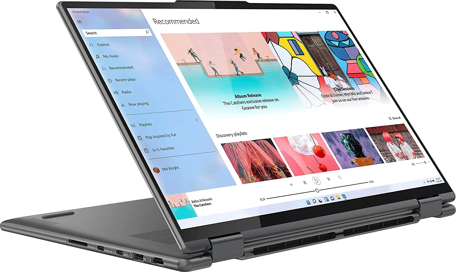 Lenovo Yoga 7i 16 inch 2.5K Touchscreen (2560 x 1600) 2-in-1 Convertible Laptop, Intel Core i5-1240P, 8GB Memory, 1TB SSD, Backlit Keyboard, Fingerprint, Windows 11 Home, Storm Grey + Accessories