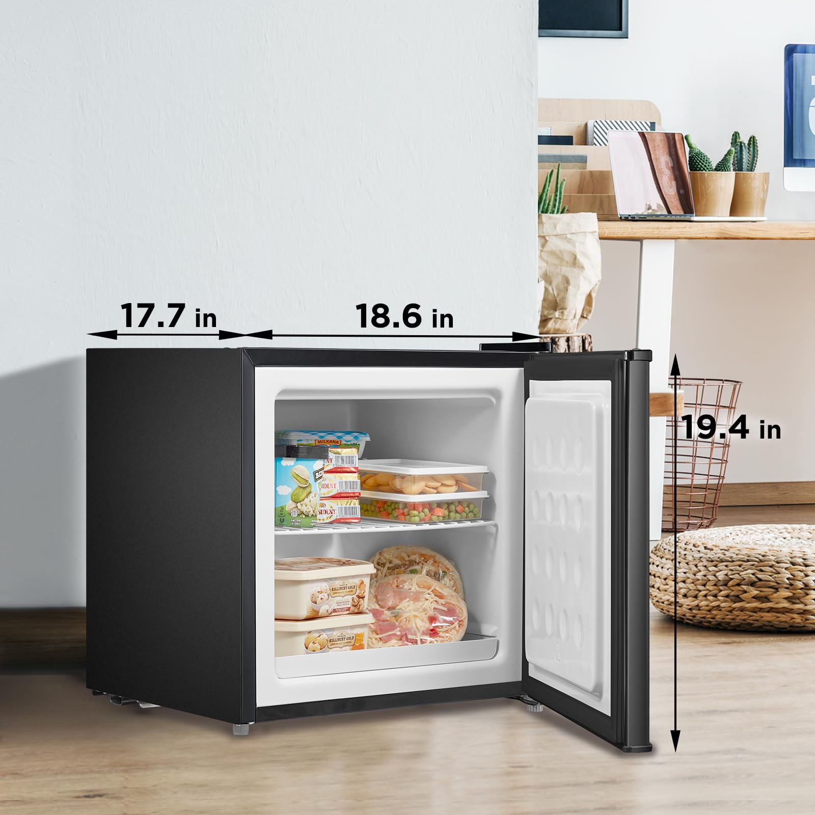 Midea MRU05M2AWW Upright Freezer, 5.3 Cu.ft, white