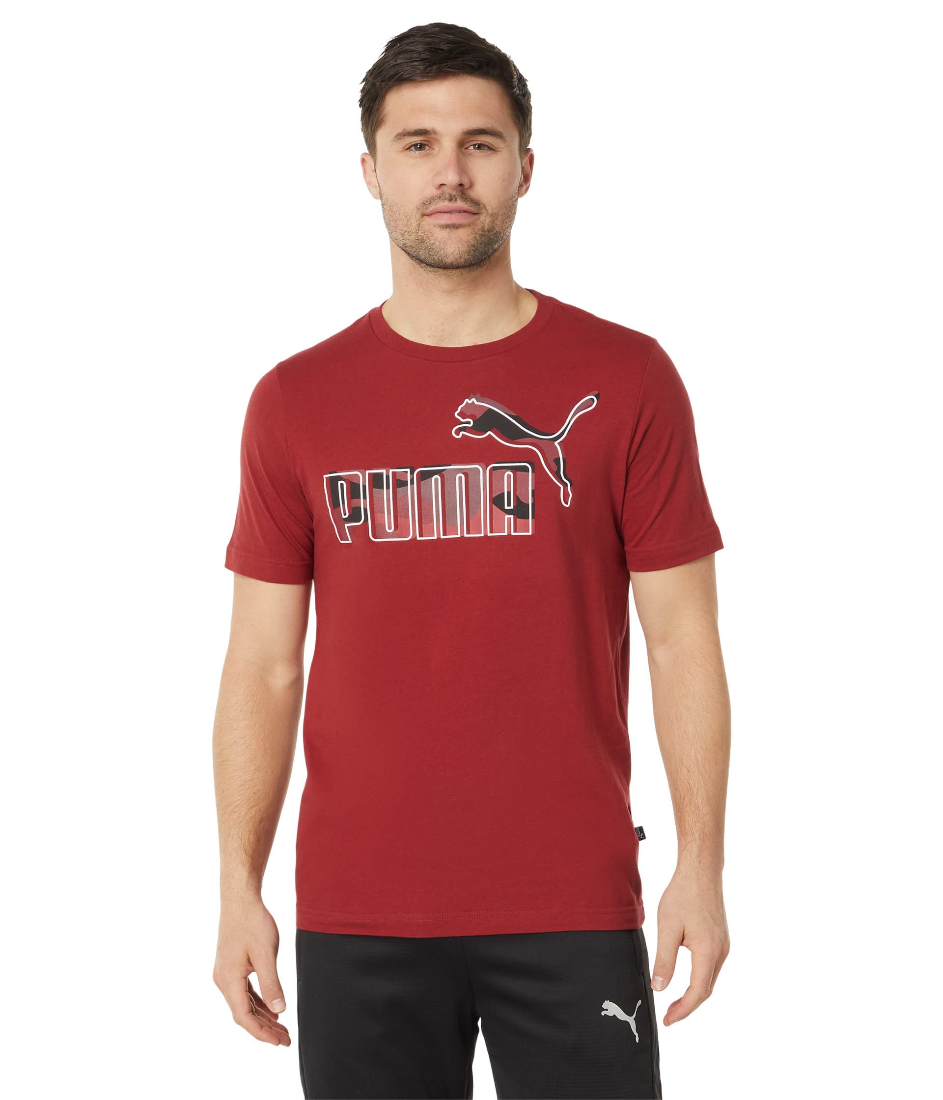 PUMA Men's Logo Camo Fill Tee (Available in Big and Tall Sizes)